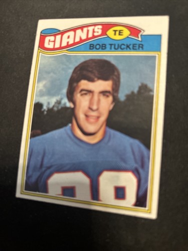 1977 Topps Football Card #124 Bob Tucker New York Giants Nm Free Ship ...