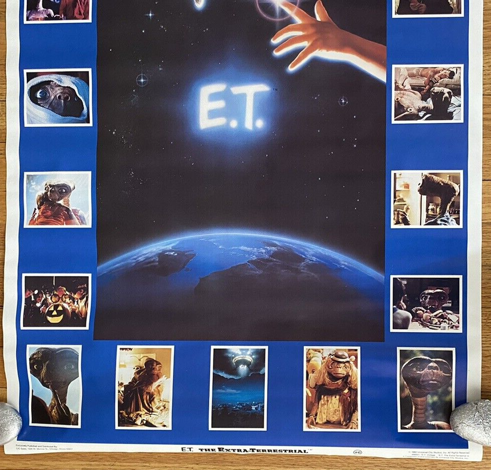 1982 E.T. The Extra Terrestrial Movie Poster Universal City Studios 35 ...