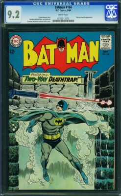 BATMAN #166 CGC 9.2 NM- CLASSIC SILVER AGE "TWO-WAY DEATHTRAP" 1964 ...