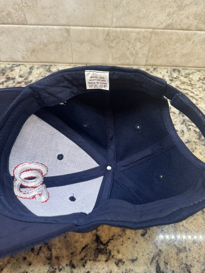 Washington nationals Baseball Cap Hat Blue Worn Once Wow Fast Shipping ...