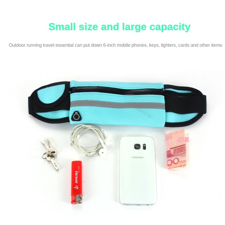 Waterproof Sport Runner Waist Bum Bag Running Jogging Belt Pouch Zip ...