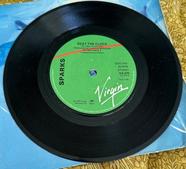 Sparks - Beat The Clock - Org UK 45 in P/S - 1979 - Synth-Pop | eBay