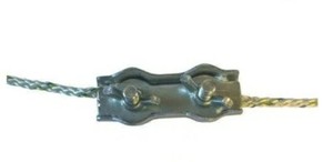 10x Duplex WIRE JOINERS Electric Fence Joiner connector farm Cord Rope ...