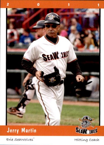 2011 Erie SeaWolves Grandstand #15 Jerry Martin Hitting Coach Baseball ...