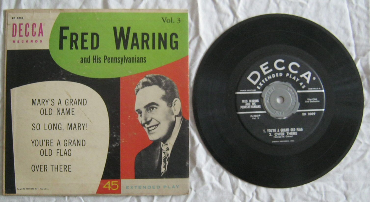 Fred Waring And His Pennsylvanians Vol 3 Decca Extended Play ED2039 | eBay