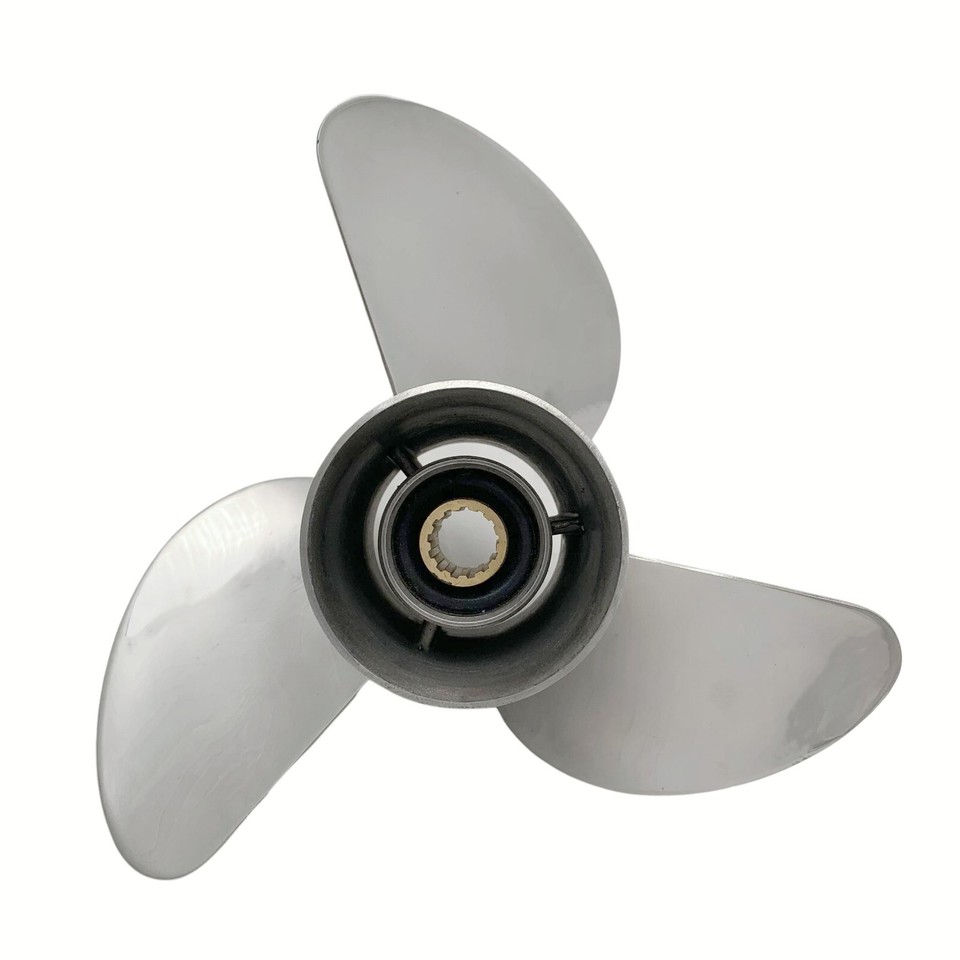 Propeller 13 1/2x15 for SUZUKI Outboard Stainless Steel Prop 13 Tooth ...