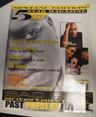 5 Star Magazine Summer 2004 Bad Boy Entertainment B.I.G. G-Unit Akon ...