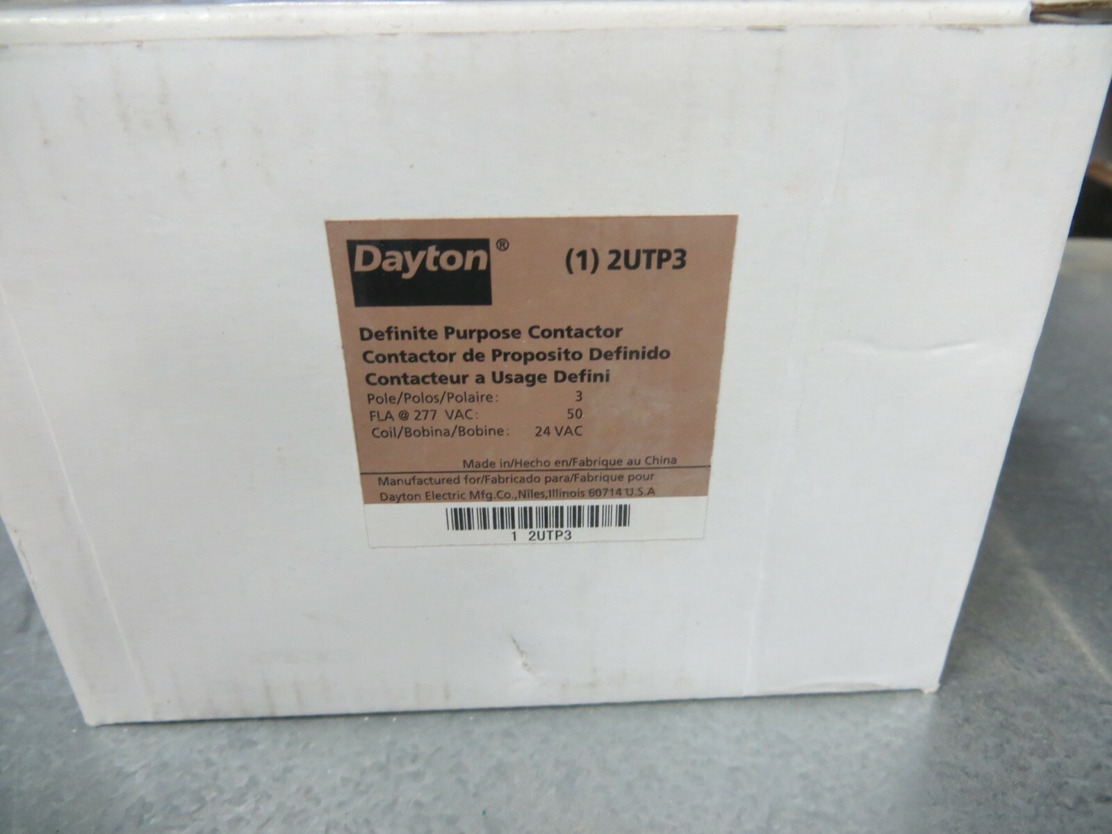 dayton contactor 2utp3 277 vac 3poles 50 full load amps | eBay