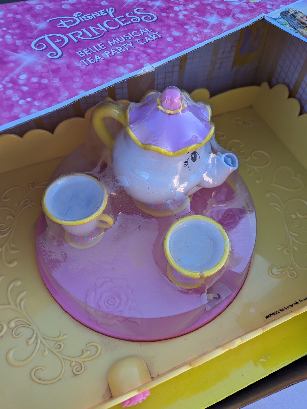 Disney Princess Belle Musical Tea Party Cart "Be Our Guest* New in Box ...