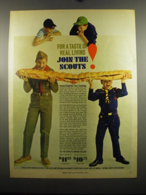 1967 Boy Scout Uniforms Ad - For a taste of real living join the Scouts ...