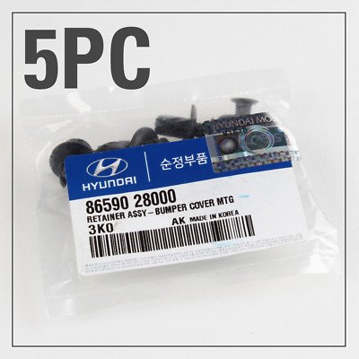 (5PC) Hyundai Bumper Fender Liner Retainer Clip-On FOR Hyundai Kia *SEE ...