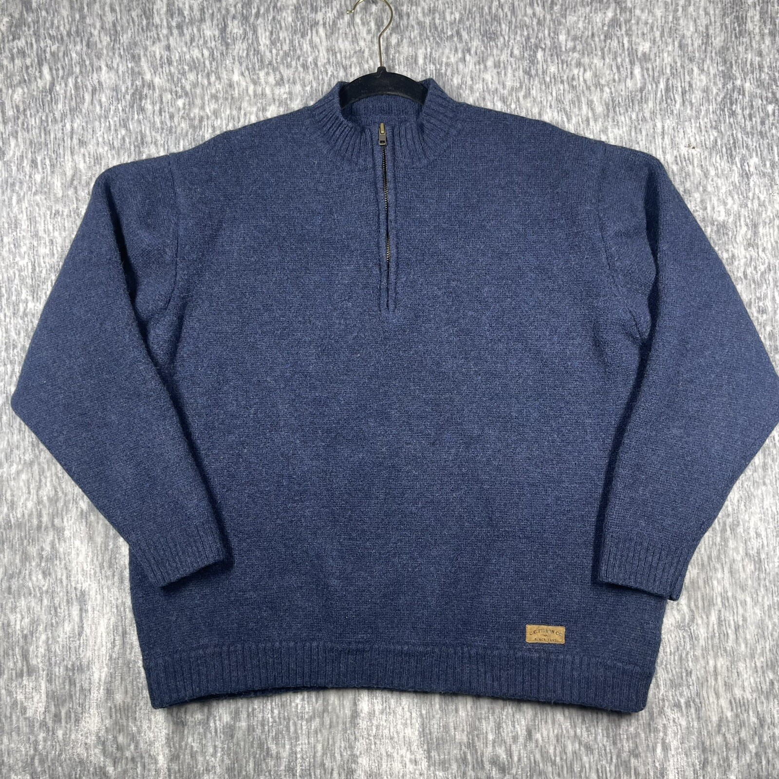 C C Filson Sweater Mens Extra Large Blue 100 Wool Pre… - Gem