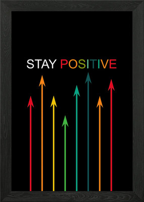 Stay Positive Arrows Framed Wall Art Poster Canvas Print Picture | eBay UK