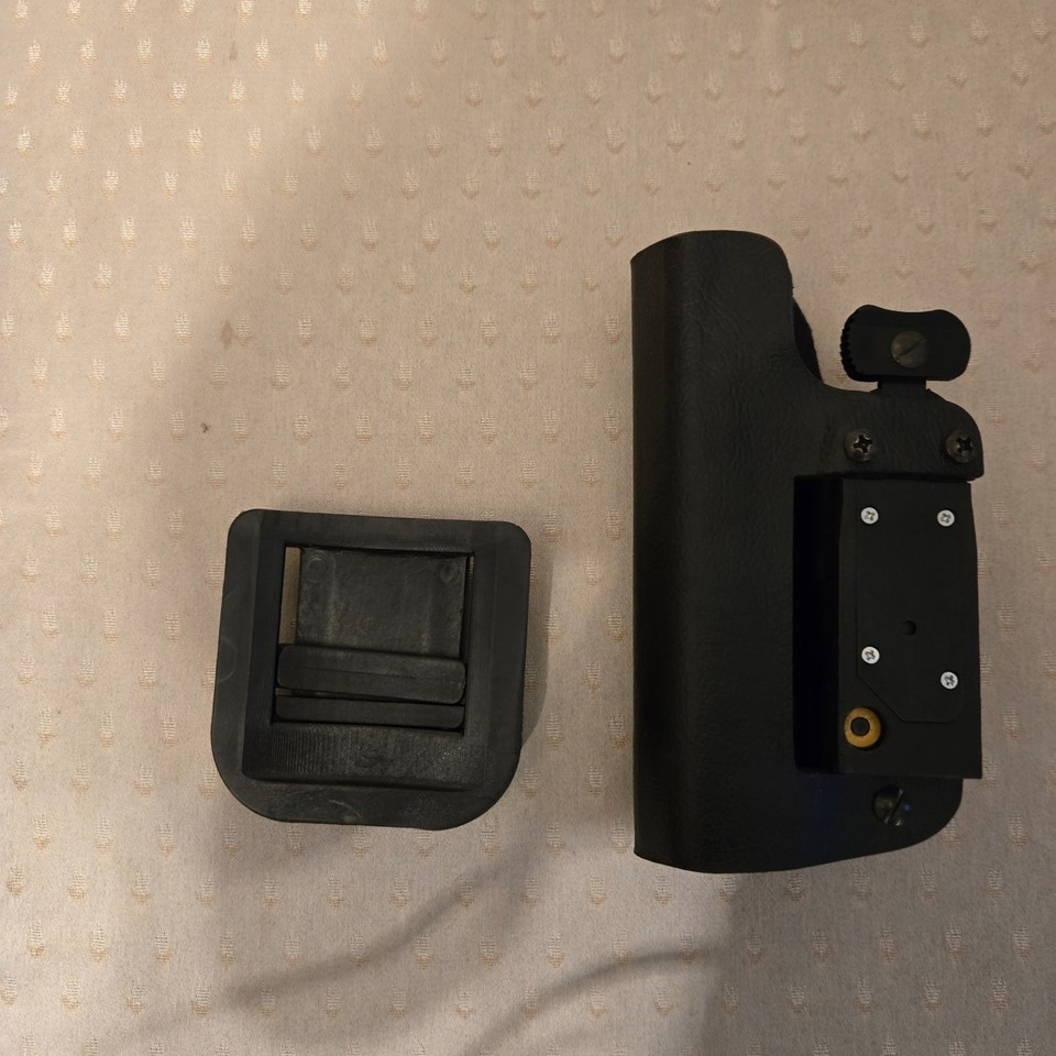 GLOCK 17 AMADINI CUSTOM GHOST III BLACK HOLTSTER WITH BELT ATTACHMENT ...