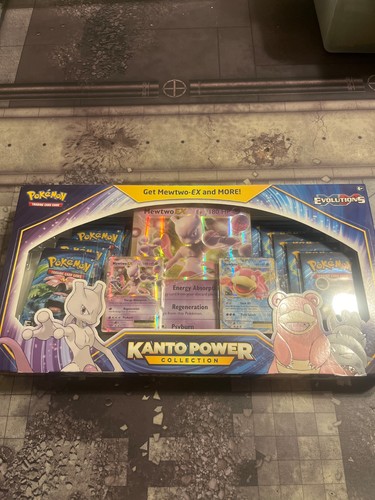 Pokemon TCG XY Evolutions Kanto Power Collection Box Mewtwo Slowbro EX ...