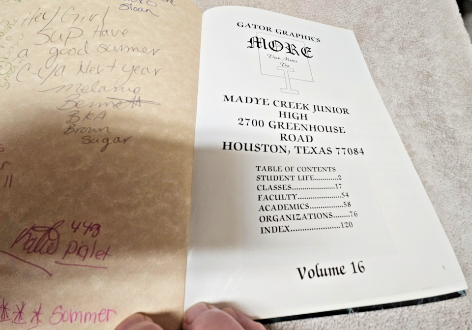 1996 Mayde Creek Junior High School Yearbook - Houston, TX. / Vol. 15 ...