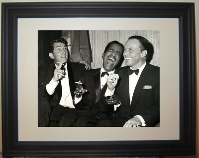 The Rat Pack Framed Photo Frank Sinatra Dean Martin Sammy Davis ...