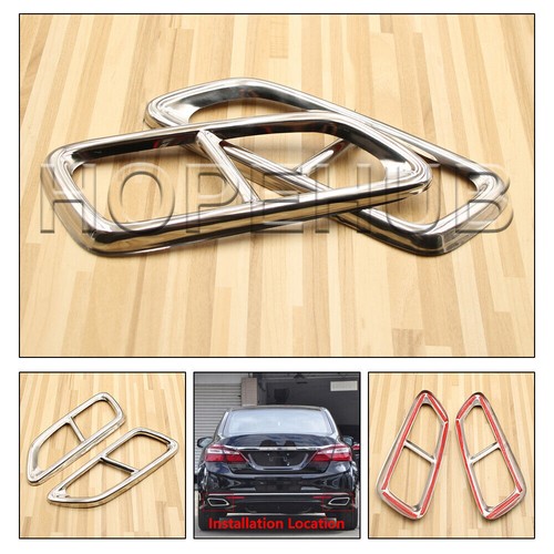 HQ Rear Bumper Exhaust Tail Pipe Muffler Cover Trim Steel for Honda ...