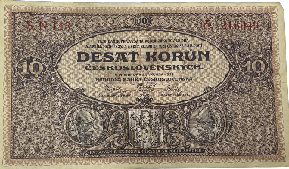 CZECH REPUBLIC - CZECHOSLOVAKIA KORUNA / KORUN BANKNOTES -CHOICE OF ...