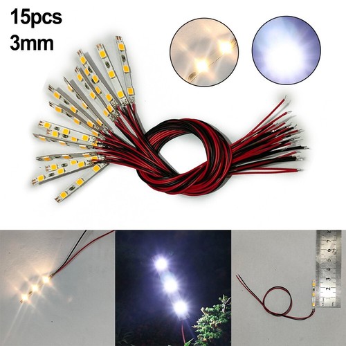 Versatile 15pcs Pre Wired LED Lights For Model Trains & Miniature Rooms ...