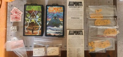 Illuminati Card Board Game + Expansion Set 1 Steve Jackson Games Rare ...