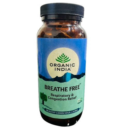 Organic India Breathe Free Respiratory & Congestion Relief 250N Veg ...