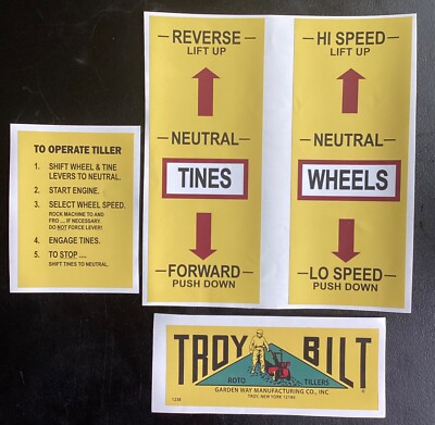 Troy Bilt Horse Tine Hood Decal Horse Older Horse Model | eBay