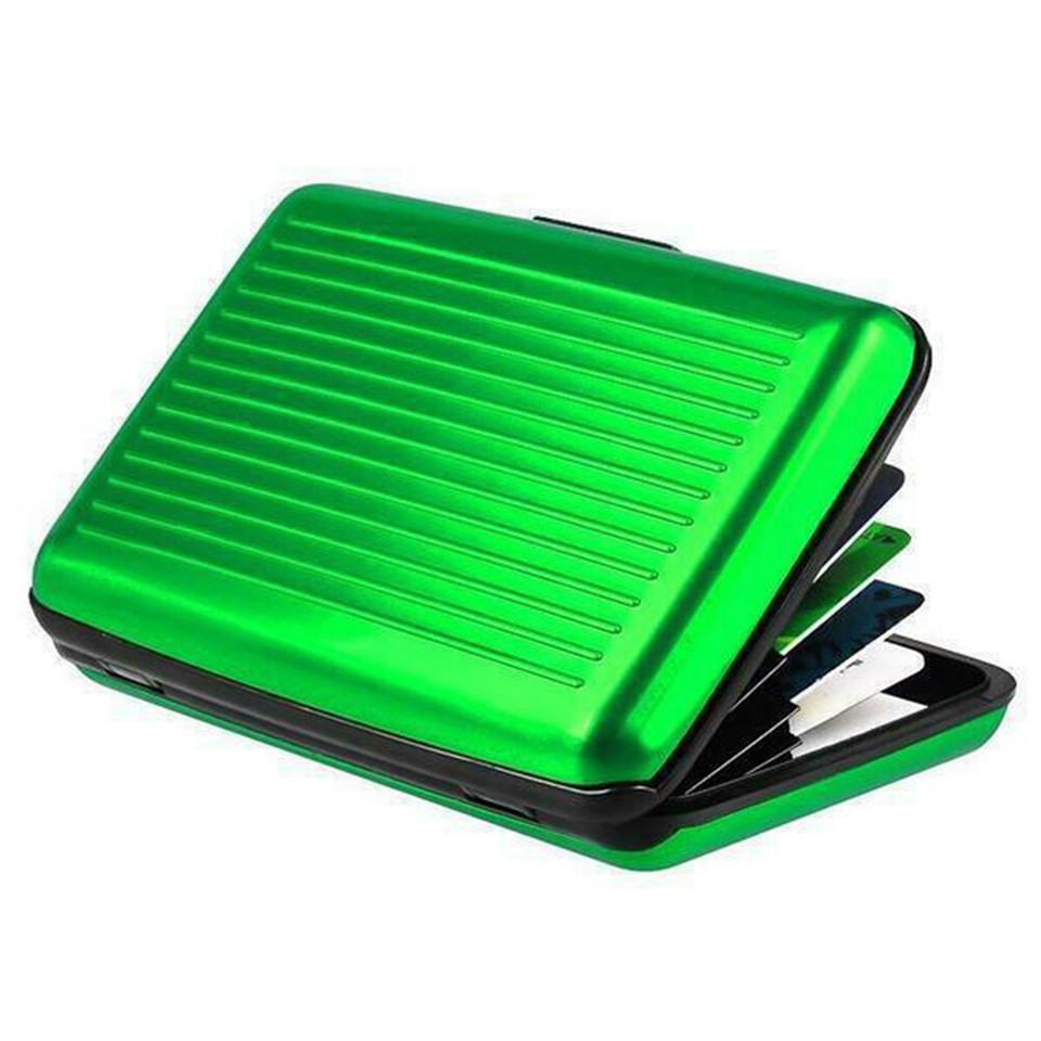 Men Women RFID Blocking Credit Card Holder Purse Pocket Case Security ...