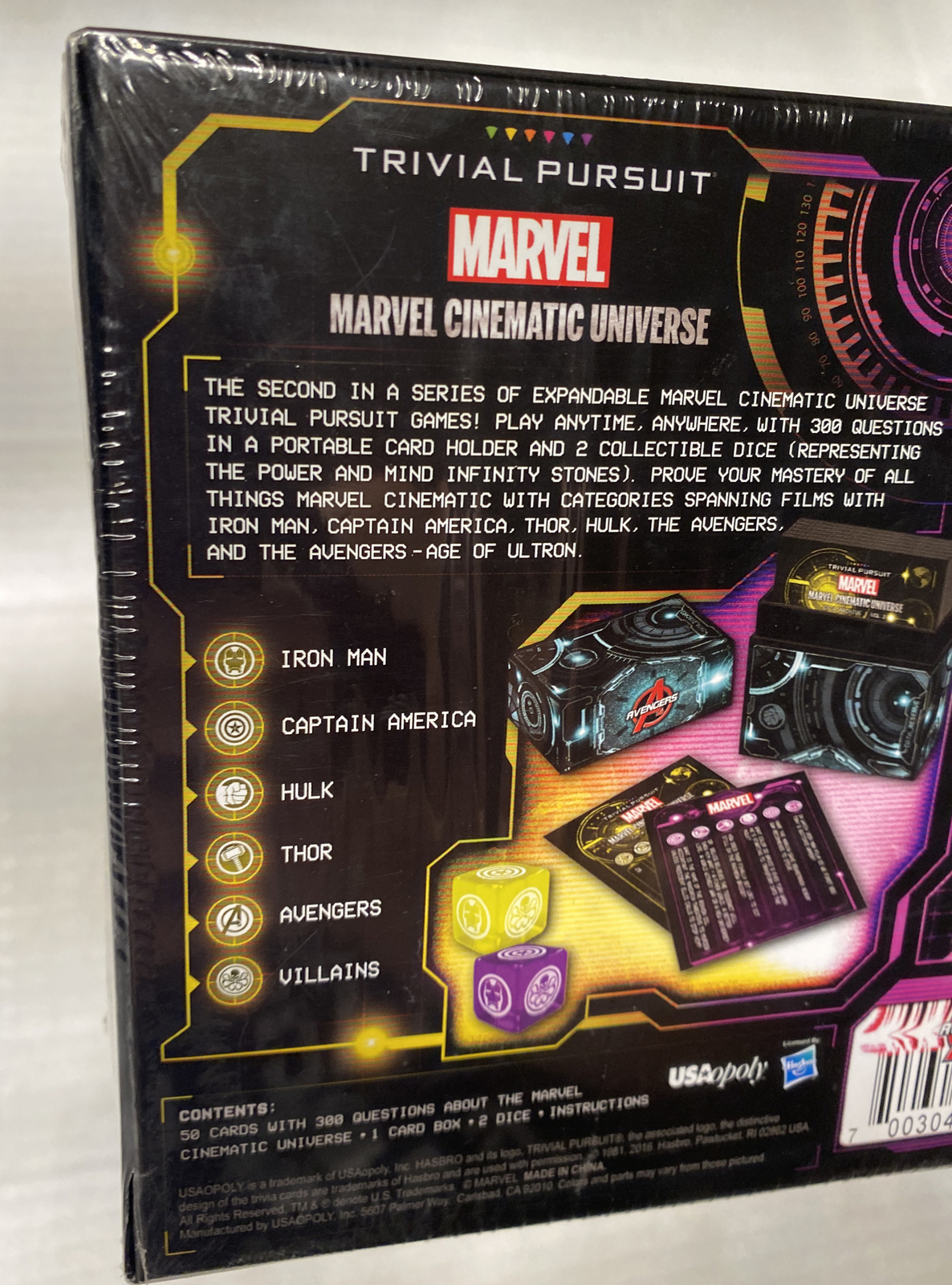 Trivial Pursuit Marvel Cinematic Universe Data Archive Vol 2 USAopoly ...
