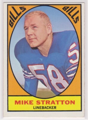 1967 MIKE STRATTON - Topps Football Card # 29 - BUFFALO BILLS | eBay