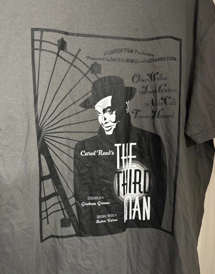 The Third Man T Shirt Film Movie Merch Tee Orson Welles Graham Greene ...