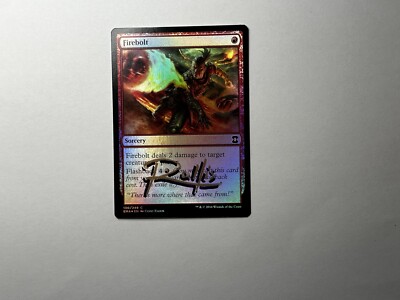 MTG Magic Firebolt Signed FOIL Artist Proof x1 EMA Chris Rallis | eBay