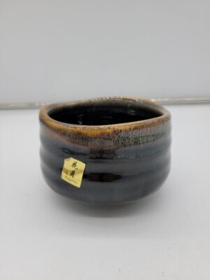 Japanese Traditional Handcrafted Kazan Black Matcha Tea Bowl | eBay