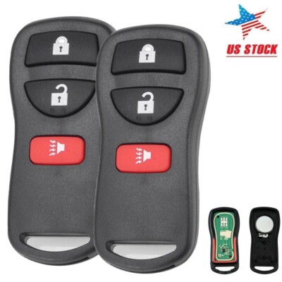 2 Keyless Entry Remote Key Fob for Nissan Frontier Titan Xterra ...