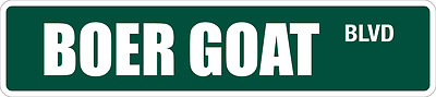 *Aluminum* Boer Goat 4" x 18" Metal Novelty Street Sign SS 600 | eBay
