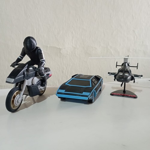80's vehicles set, Automan 7.5', Street hawk 7' and Airwolf 8' toys ...