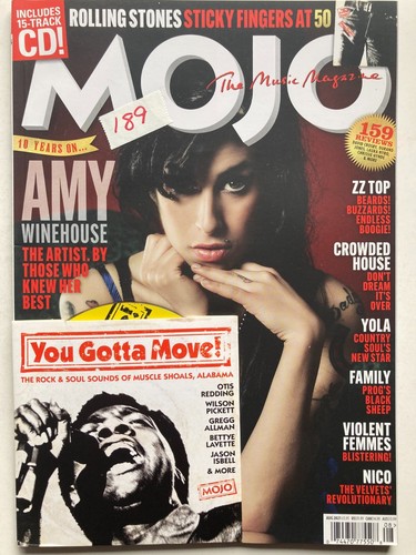 AMY WINEHOUSE August 2021 MOJO Magazine + CD! / ZZ TOP / VIOLENT FEMMES ...