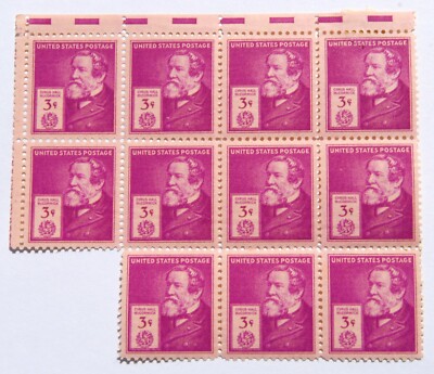 1940 Cyrus H. McCormick 3 Cent Stamps - Block of 11 Unused Stamps | eBay