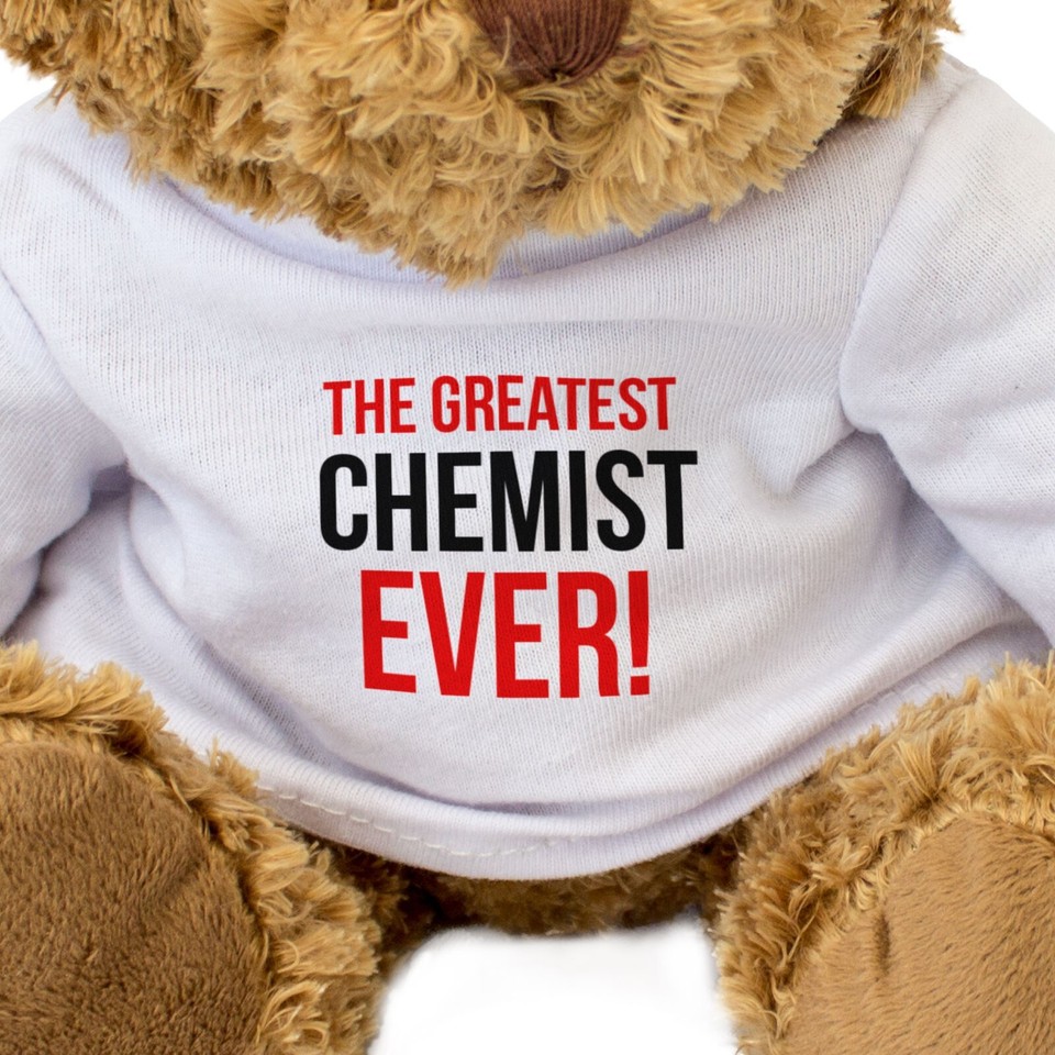 NEW - THE GREATEST CHEMIST EVER - Teddy Bear - Cute Cuddly Soft - Gift ...