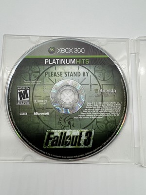 Fallout 3 Platinum Hits (Microsoft Xbox 360, 2009) DISC ONLY Tested ...
