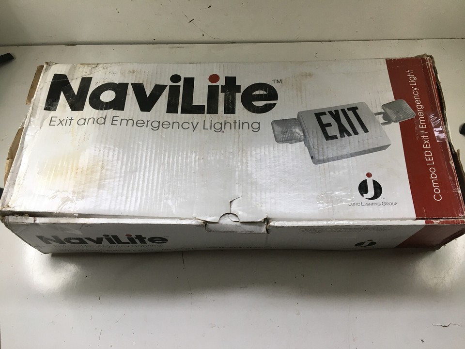 Juno Lighting NXPC3RWH Combo LED Exit / Emergency Light | eBay