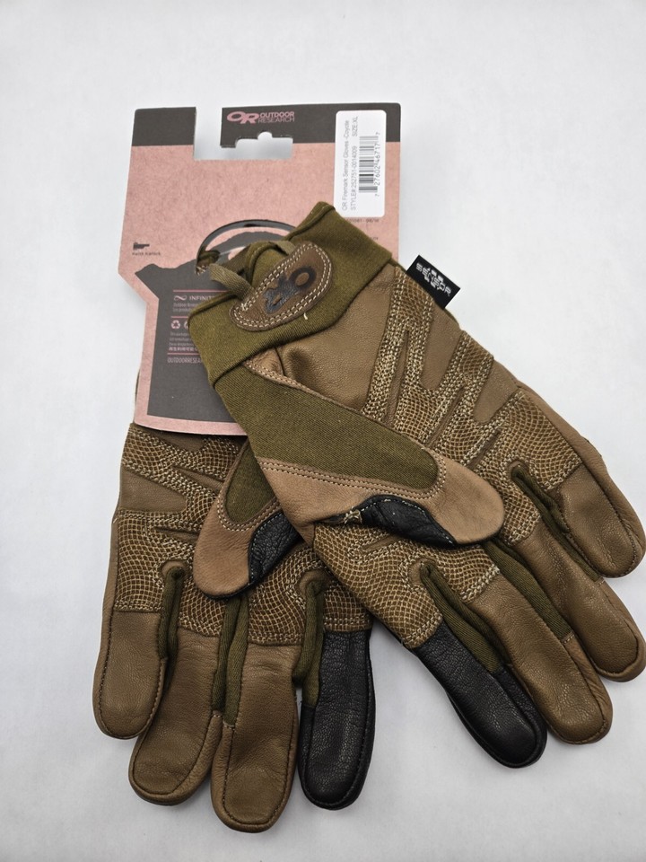 New Outdoor Research Firemark Sensor Gloves Extra Large Coyote Tactical ...