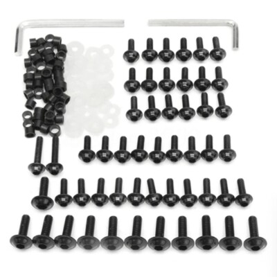 158pcs Motorcycle Bolt M5 M6 Fairing Body Kit Screws Nuts Touring Dirt ...