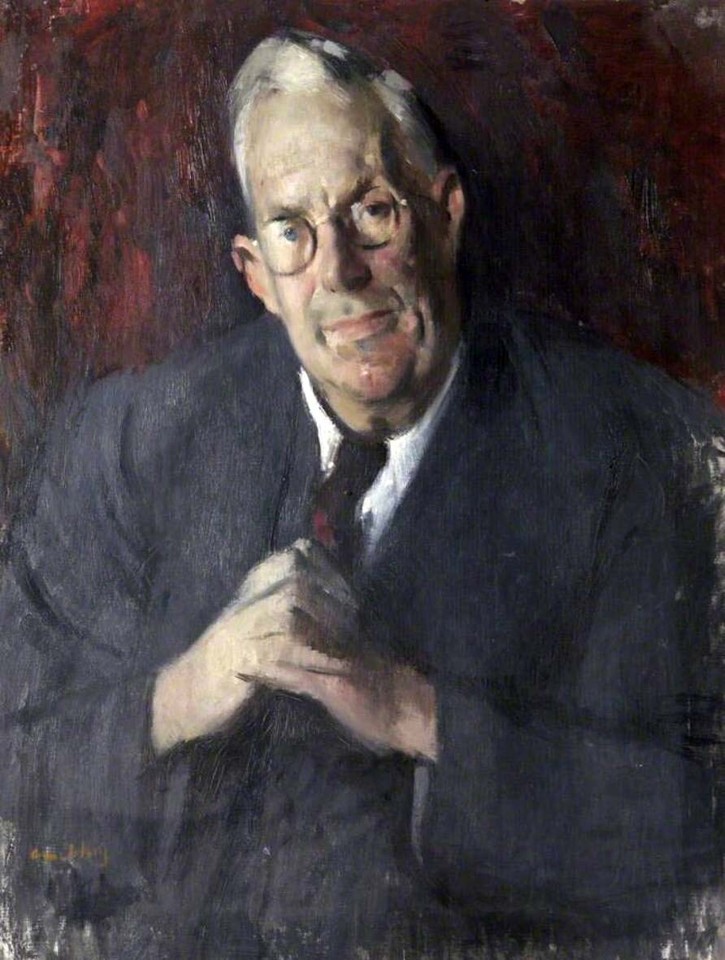 Oil painting David-Abercrombie-Donaldson-Sir-Hector-Hetherington-man ...