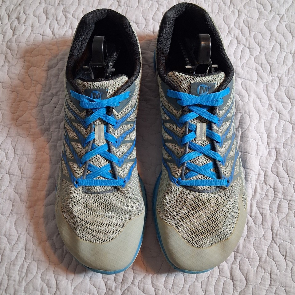 Merrell Barefoot Bare Access Men Sz 13 Blue Gray Trail Hiking Shoes ...