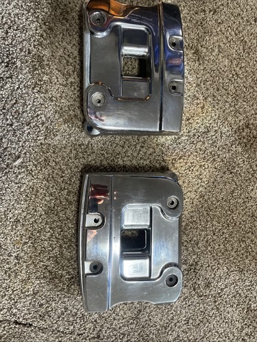 Harley Davidson Evaluation Chrome Rocker Boxes and Rocker Arms Set of 2 ...