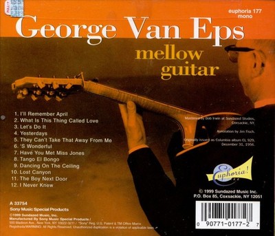 GEORGE VAN EPS MELLOW GUITAR NEW CD 90771017727| eBay