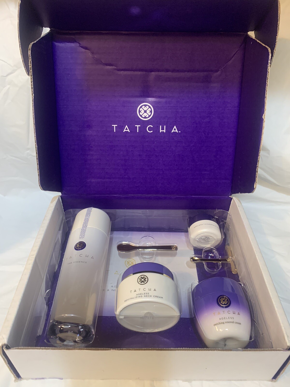 TATCHA Renewal Cream Ageless Full Size Face Eye Neck Essence New Box ...