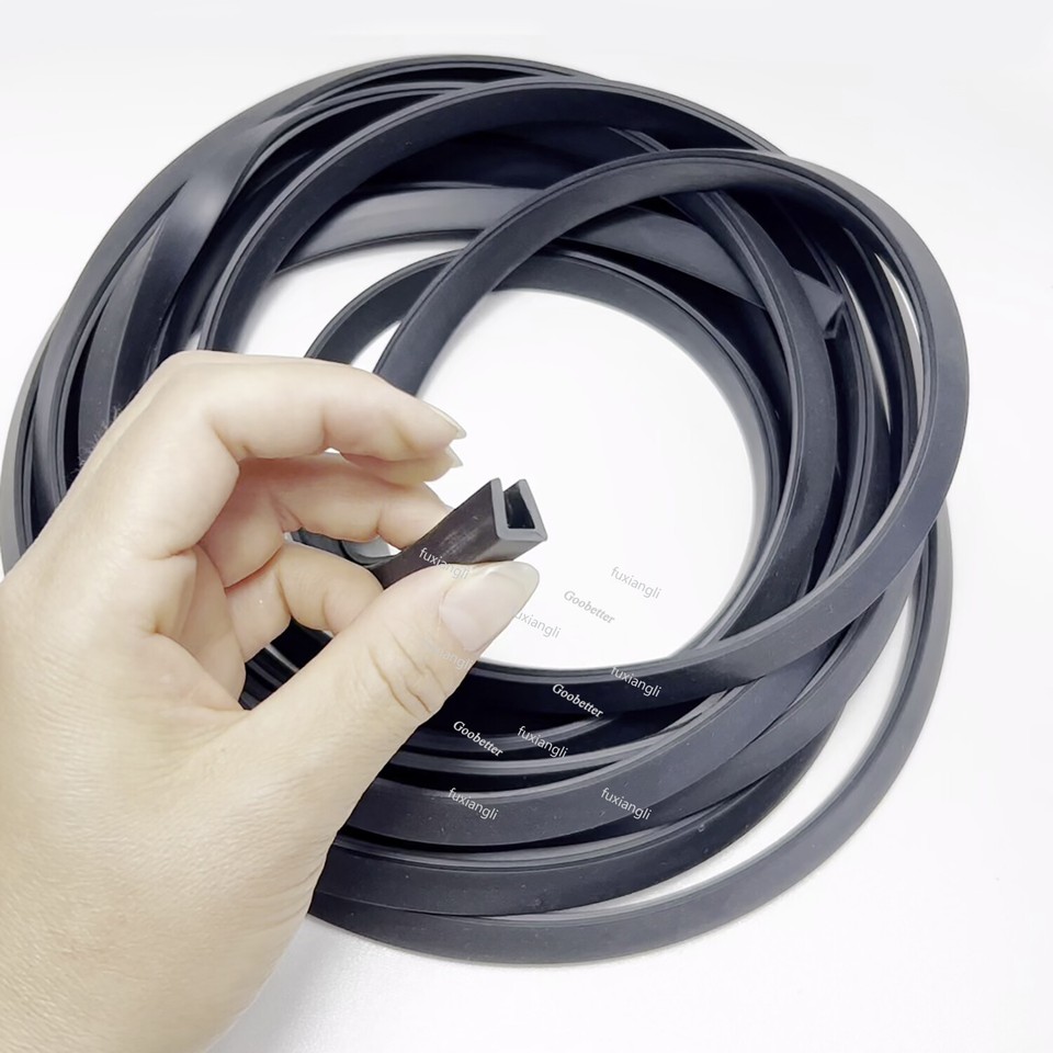 U-profile Slot Edge Protection Strip Frame Profile Rubber Edging Trim ...