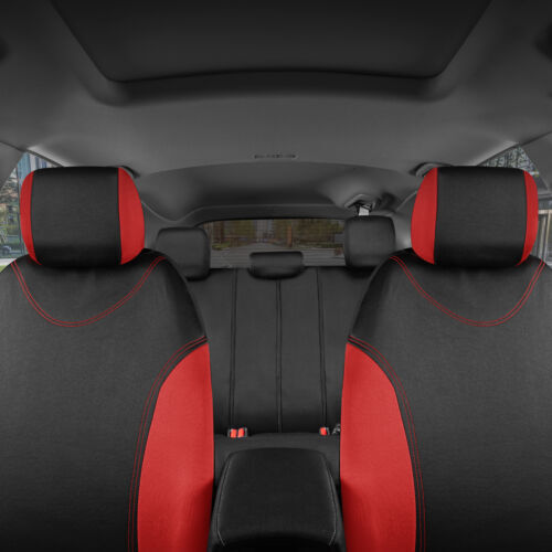 Red Car Seat Cover Set Full Set for Auto Truck Van SUV Seat Protectors ...